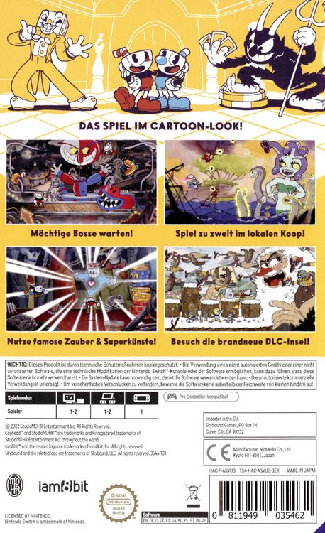Nintendo switch cuphead store