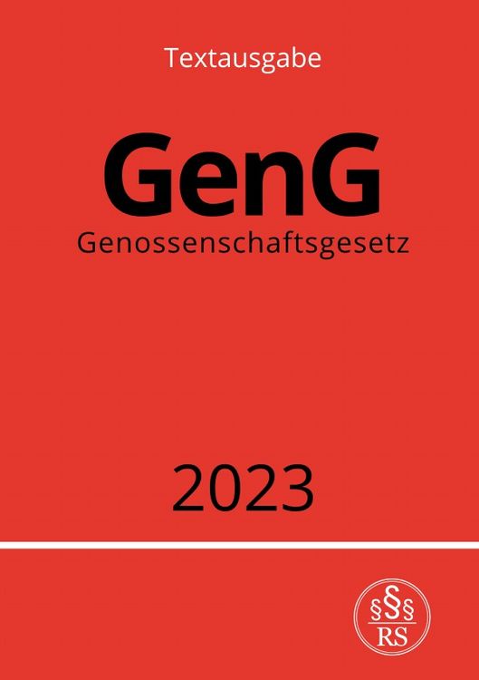 "Genossenschaftsgesetz - GenG 2023" online kaufen