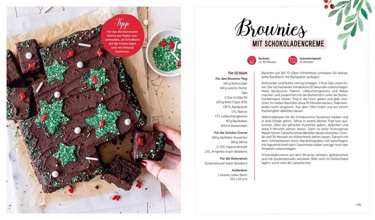 Das Weihnachtsbackbuch von Emma Friedrichs - Gebundene Ausgabe | Thalia