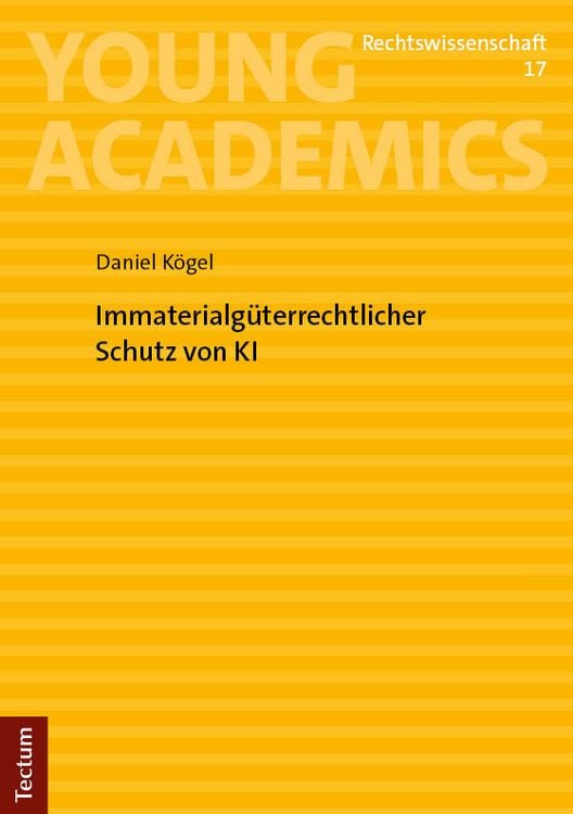 "Immaterialgüterrechtlicher Schutz von KI" online kaufen