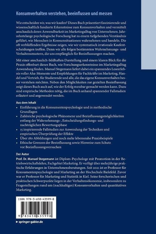 "Konsumverhalten verstehen, beeinflussen und messen" online kaufen