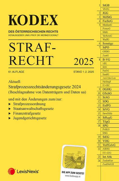 "KODEX Strafrecht 2025 - inkl. App" online kaufen