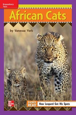 Reading Wonders Leveled Reader African Cats: Ell Unit 6 Week 4 Grade 3 ...