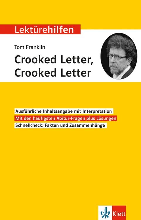 Lektürehilfen Tom Franklin 'Crooked Letter, Crooked Letter' - Nach ...