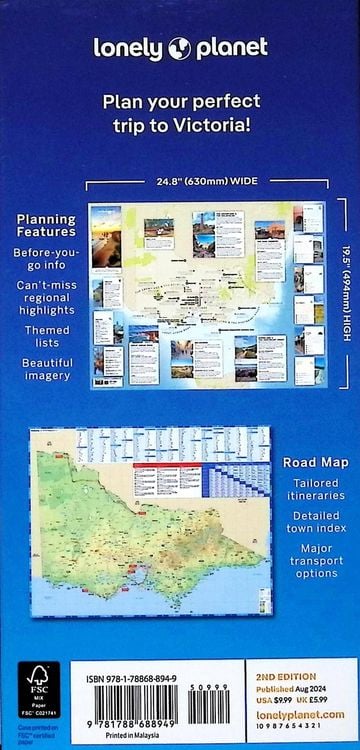 "Lonely Planet Victoria Planning Map" auf Englisch kaufen