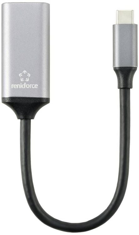 Renkforce USB-C® / DisplayPort Adapterkabel USB-C® Stecker, DisplayPort ...