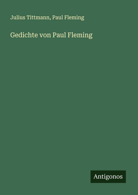 "Gedichte von Paul Fleming" online kaufen