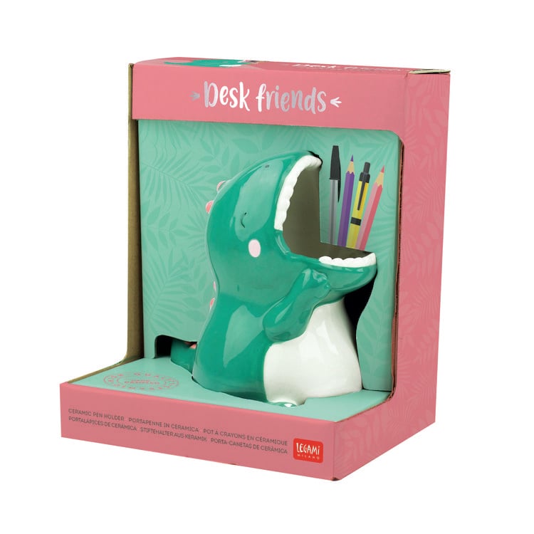 Legami Stiftehalter aus Keramik - Desk Friends - Dino - Legami - 8054117620165 | Thalia