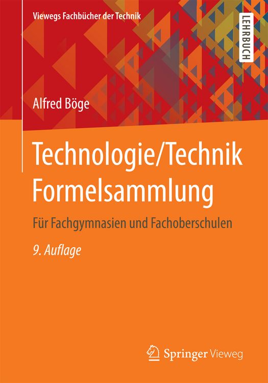 Technologie/Technik Formelsammlung - Technik & Elektronik Schulbuch - 978-3-528-84403-5 | Thalia