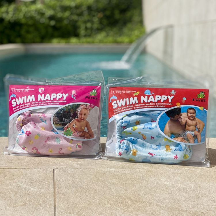 Freds Swim Nappy Schwimmwindel, wiederverwendbar, pink, Größe 1: 4-9 kg ...