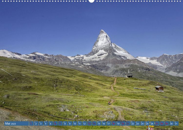 Bergwelt Zermatt (Wandkalender 2023 DIN A2 quer) - Wandkalender | Thalia
