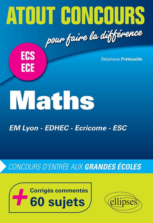 "Mathématiques aux concours d'entrée des écoles de commerce (EM Lyon ...