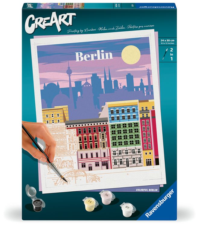 Ravensburger CreArt - Malen nach Zahlen 25521 - Farbenfrohes Berlin - ab 12 Jahren kaufen ...