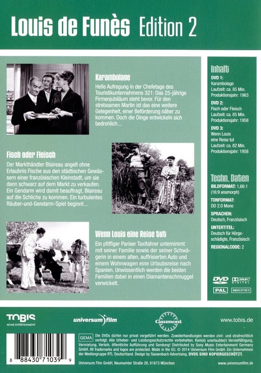 Louis de Funes Edition 2 [3 DVDs] - DVD | Thalia