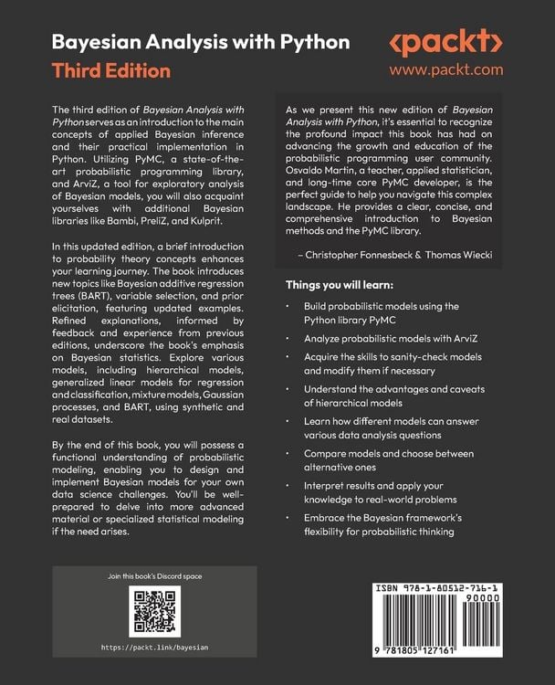 "Bayesian Analysis with Python - Third Edition" auf Englisch kaufen