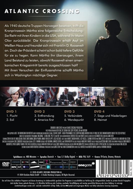 Atlantic Crossing - Die komplette Serie [4 DVDs] als DVD kaufen