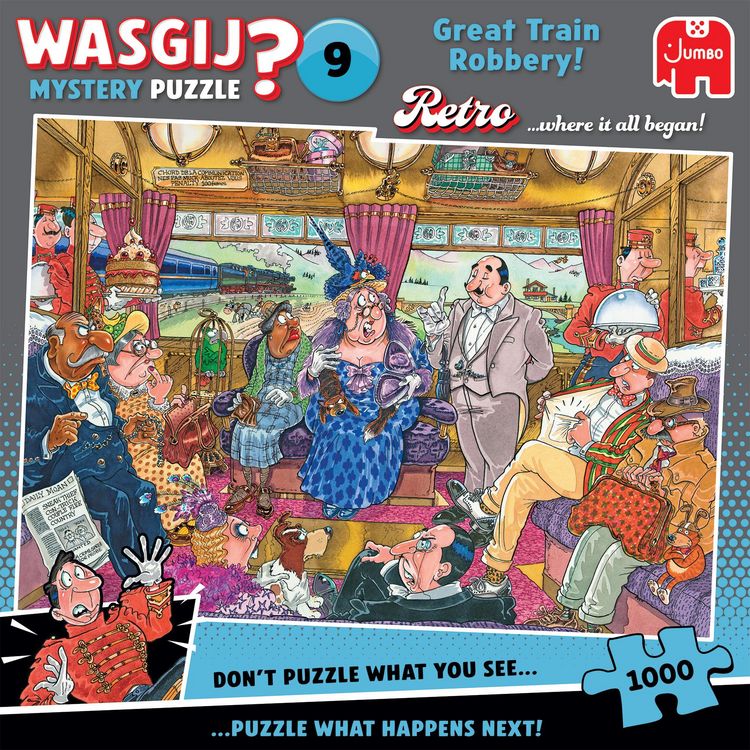 Wasgij Retro Mystery 9 - Zugüberfall - Puzzle 1000 Teile kaufen