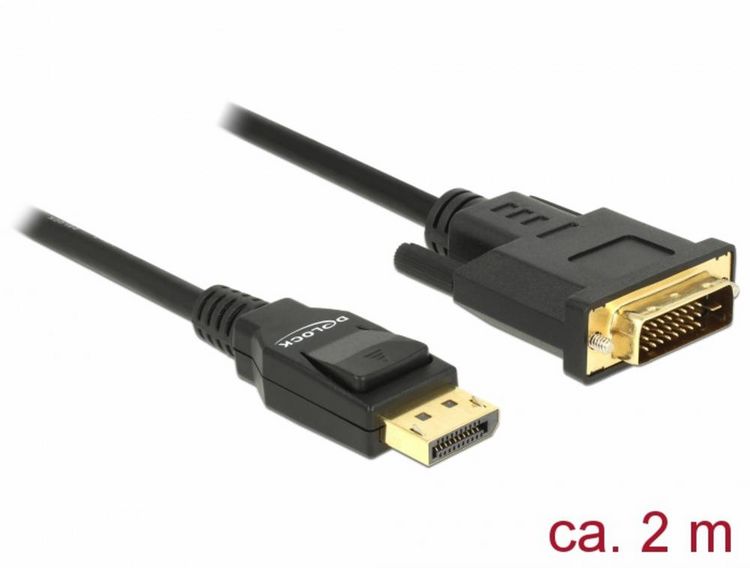 Delock DisplayPort / DVI Anschlusskabel DisplayPort Stecker, DVI-D 24 ...