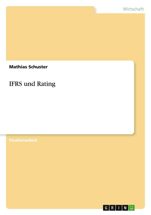 "IFRS und Rating" online kaufen | Thalia