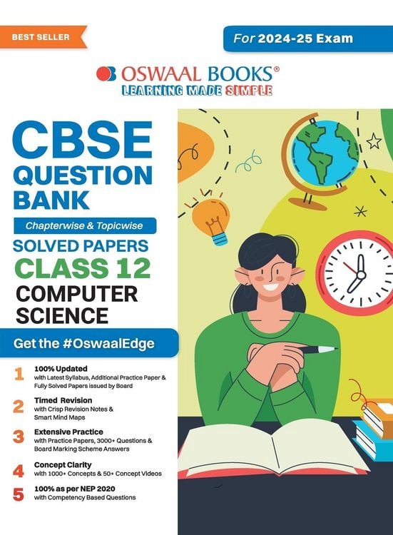 Oswaal CBSE Question Bank Class 12 Computer Science, Chapterwise and Topicwise Solved Papers For ...