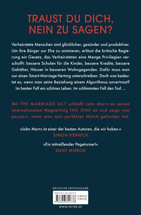 "The Marriage Act - Bis der Tod euch scheidet" online kaufen