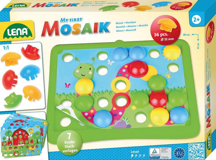 Lena - Mosaik Stecker transparent, 1,5 cm KIGA kaufen - Spielwaren | Thalia