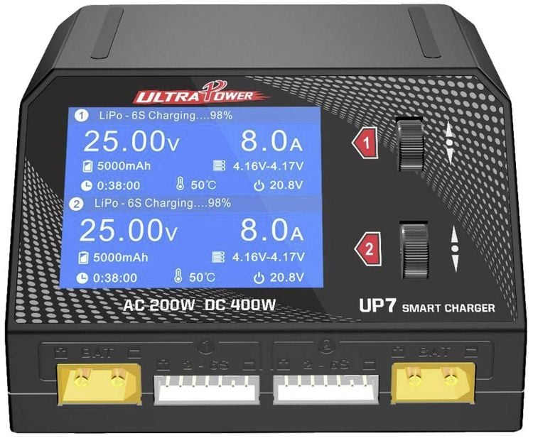 Ultra Power Modellbau-Ladegerät 10 A LiIon, LiPo, LiFePO, LiHV, NiMH ...