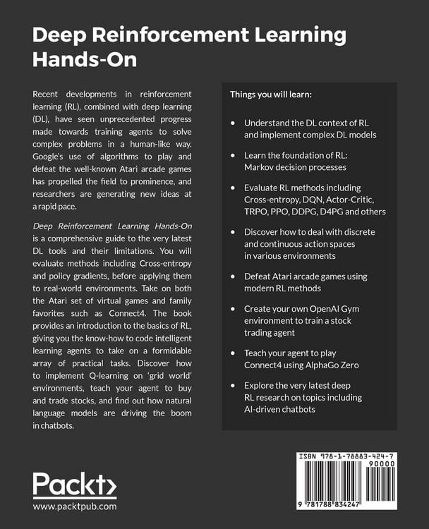 "Deep Reinforcement Learning Hands-On" auf Englisch kaufen