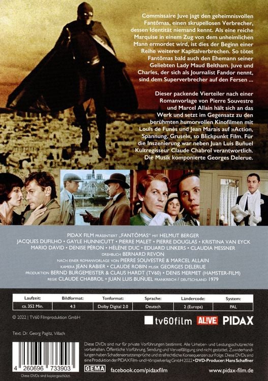 Fantomas / Der packende 4-Teiler nach den berühmten Romanen von Pierre ...