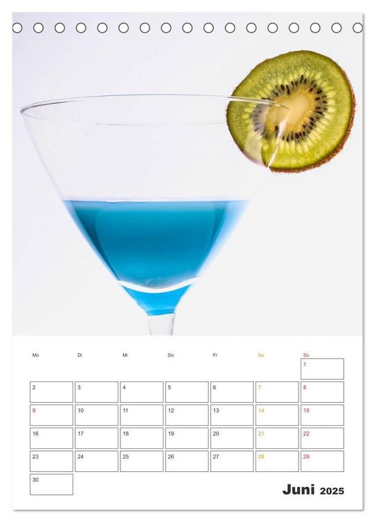"Coole Drinks (Tischkalender 2025 DIN A5 hoch), CALVENDO Monatskalender ...