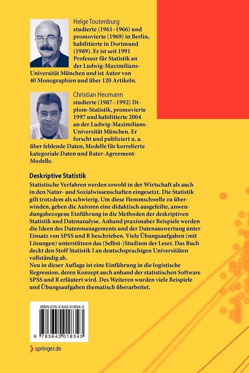 "Deskriptive Statistik" von Helge Toutenburg bei bücher.de bestellen