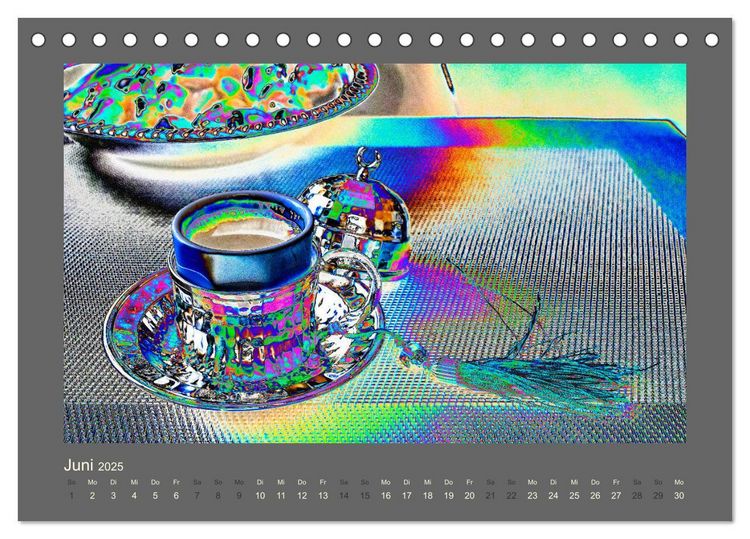 "Jahr der bezaubernden Farben (Tischkalender 2025 DIN A5 quer ...