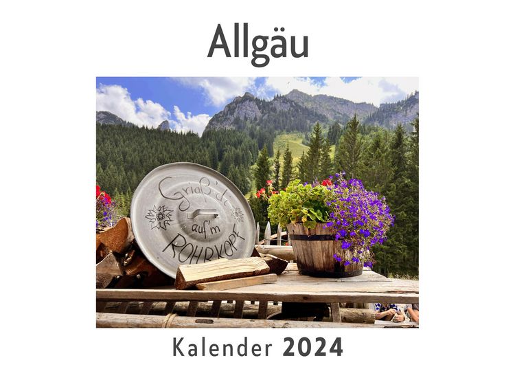 "Allgäu (Wandkalender 2024, Kalender DIN A4 quer, Monatskalender im ...