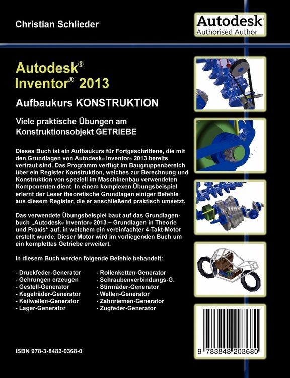 "Autodesk Inventor 2013 - Aufbaukurs KONSTRUKTION" online kaufen