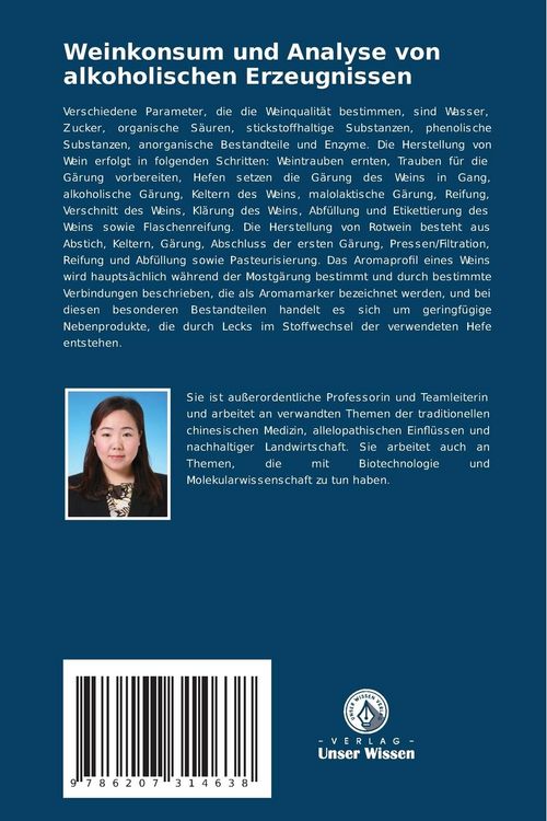 "Weinkonsum und Analyse von alkoholischen Erzeugnissen" online kaufen