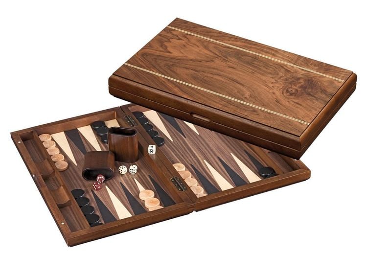 Philos 1732 - Backgammon, grün, medium, Kunstleder kaufen - Spielwaren | Thalia