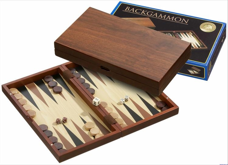 Philos 1126 - Backgammon Milos, Eiche, groß, Magnetverschluss kaufen - Spielwaren | Thalia