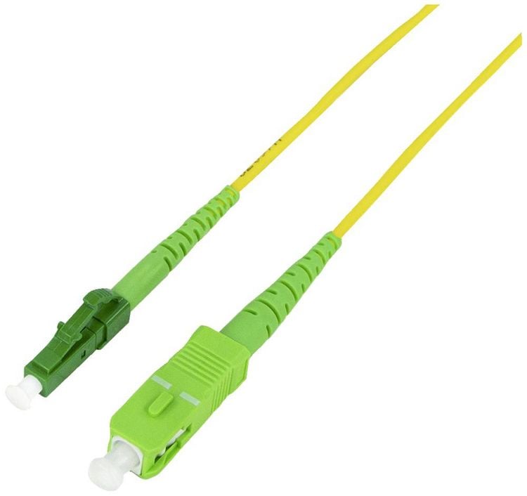 LogiLink FPSLS10 Glasfaser LWL Anschlusskabel 10 m Gelb [1x SC APC ...