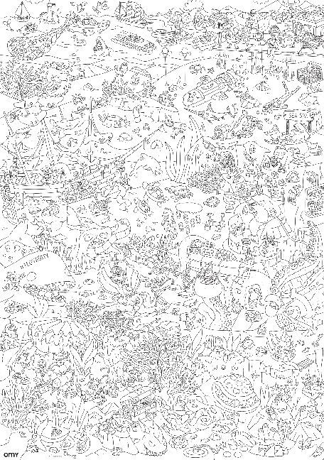 "Giant Coloring Poster 70 x 100, Ocean" auf Englisch, Französisch kaufen