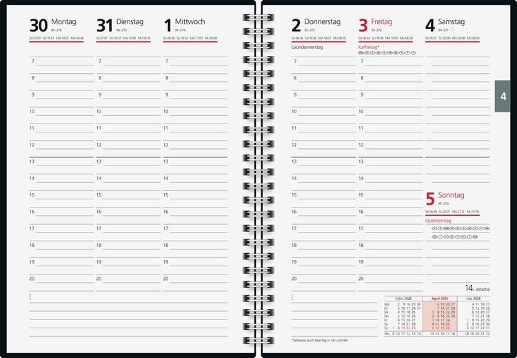 "Rido/idé 7021121916 | Buchkalender Mod. futura 2 2026 | A5, Karton ...