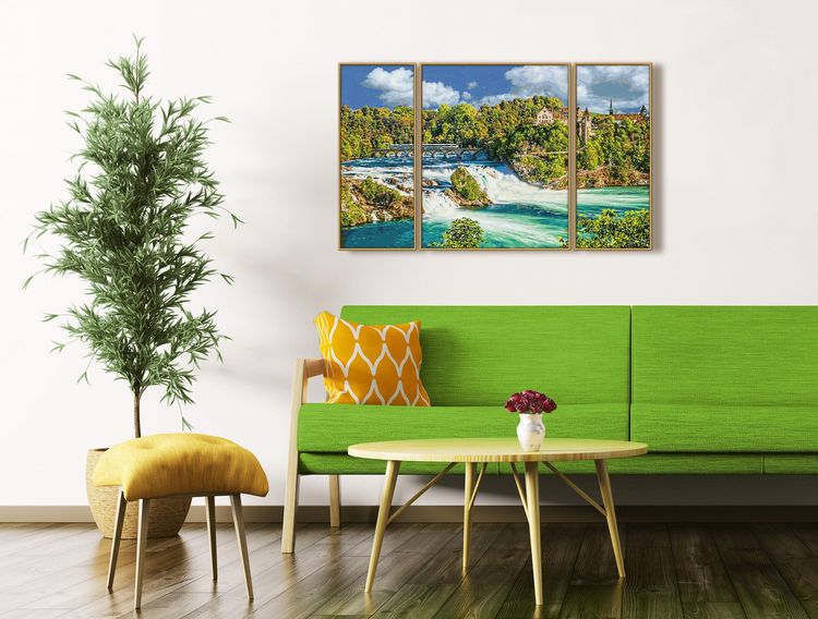 Schipper 609260888 - Malen nach Zahlen, Naturschauspiel Rheinfall, Triptchon kaufen - Spielwaren ...