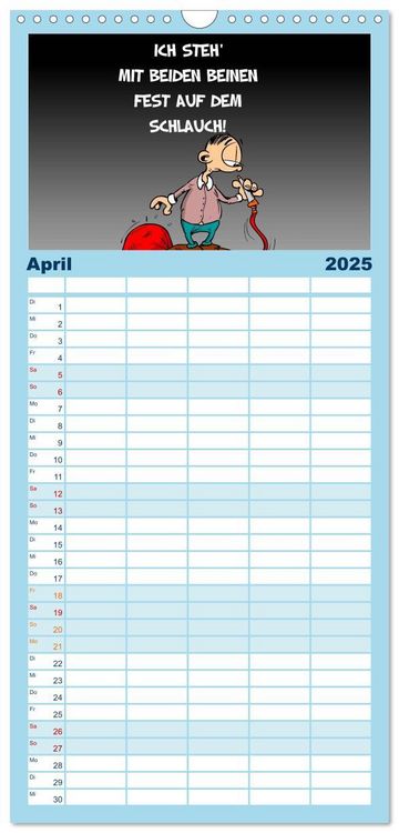 Familienplaner 2025 - Trumix Cartoons - Dumm gelaufen mit 5 Spalten (Wandkalender, 21 x 45 cm ...
