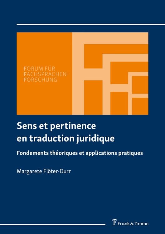 "Sens et pertinence en traduction juridique" online kaufen