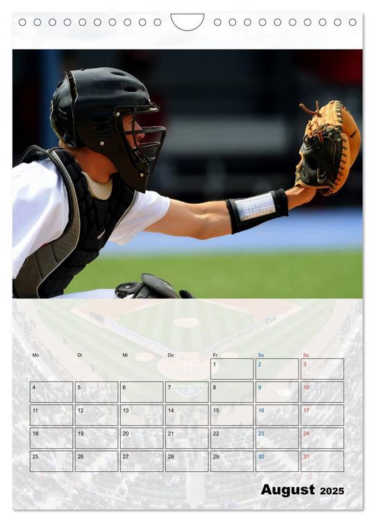 "Kultsport Baseball (Wandkalender 2025 DIN A4 hoch), CALVENDO ...