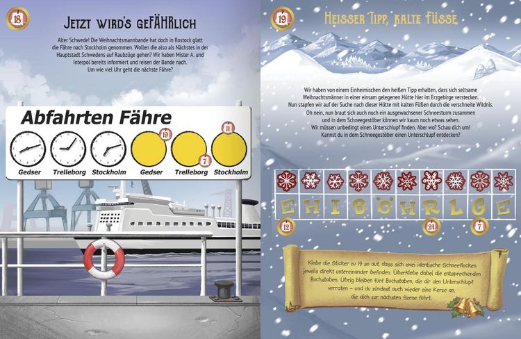"Escape-Stickerbuch – Adventskalender – Das Versteck in den Bergen ...