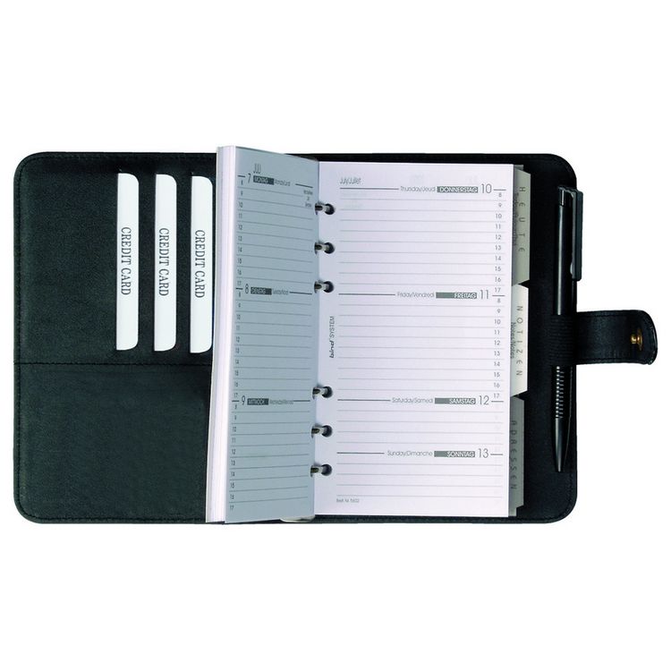 Systemplaner A7, Kunstleder schwarz (Nr.17501) 2017 kaufen