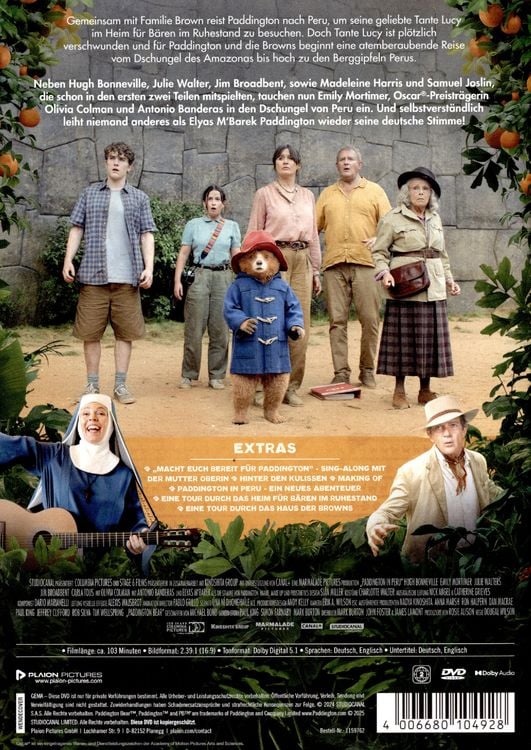 Paddington in Peru als DVD kaufen