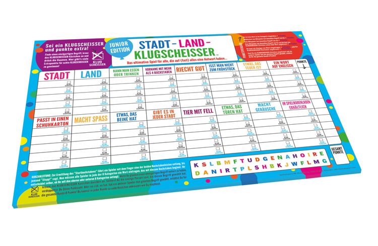 Spielblock Stadt-Land-Klugscheisser – Junior Edition kaufen