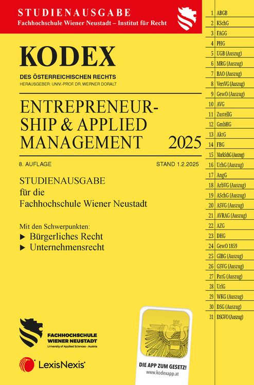 "KODEX Entrepreneurship & Applied Management 2025 - inkl. App" online ...