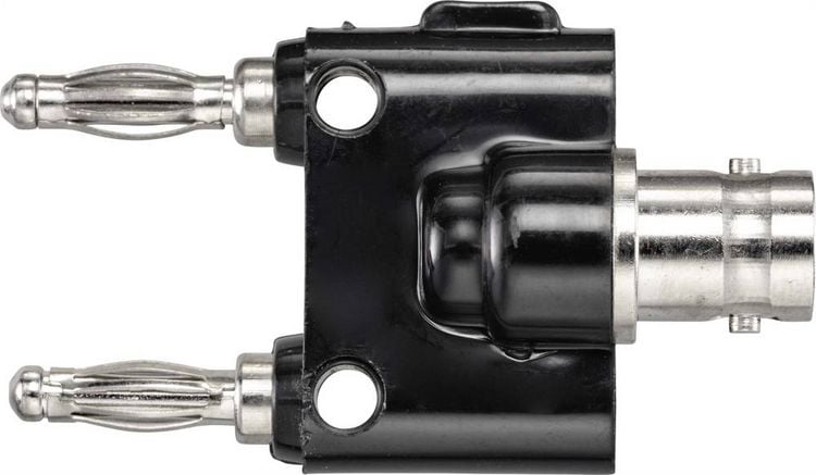TRU COMPONENTS Adapterstecker BNC-Buchse - Lamellenstecker 4mm gerade Schwarz online bestellen ...